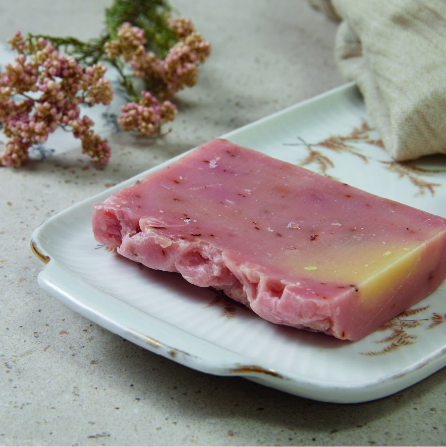 Jabón de rosa de mosqueta - LUZ BOTÁNICA